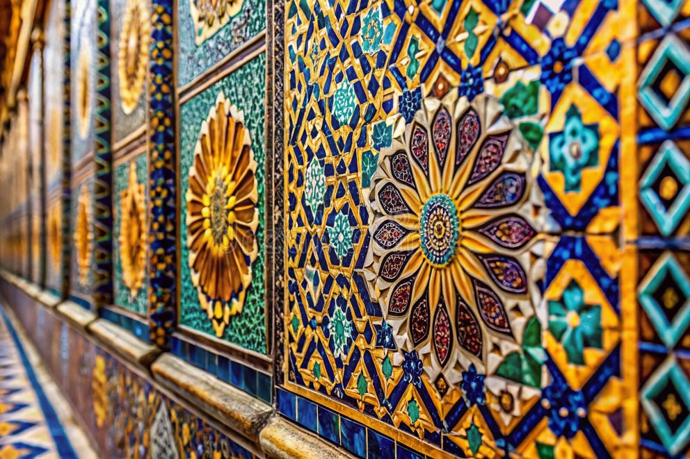 Abstract Geometric Tile Pattern a Modern Architectural Design ...