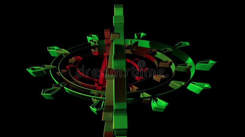 Abstract Geometric Transformation Motion 3D Elements Stock Video ...