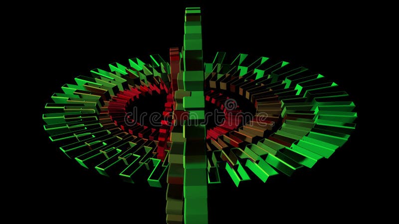 Abstract Geometric Transformation Motion 3D Elements Stock Video ...