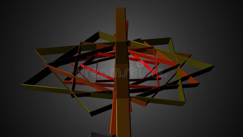 Abstract Geometric Transformation Motion 3d Elements Stock Footage ...