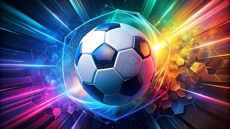 Abstract Geometric Transformation of a Soccer Ball AI Generated Stock ... Abstract Geometric Transformation of a Soccer Ball AI Generated Stock ...