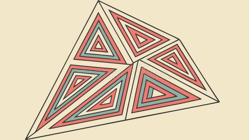 Abstract Geometric Triangle Array, Modern Decorative Background, Vector ...