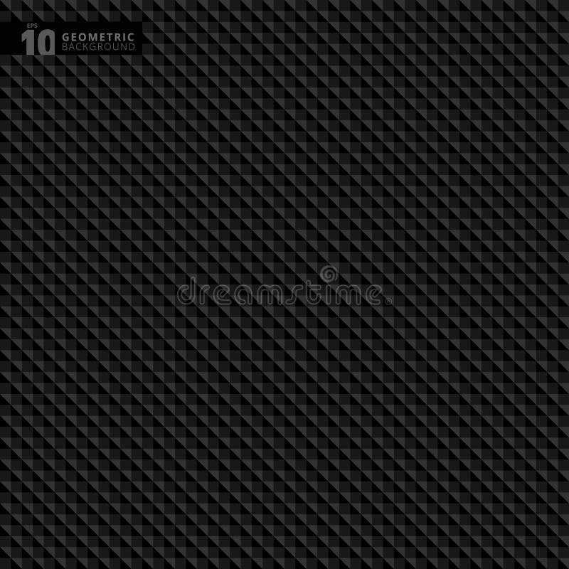 Geometric Mosaic Pattern from Black Triangle Texture, Abstract Vector ...