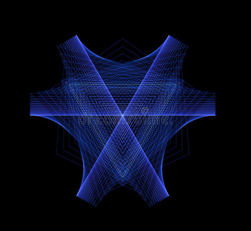 Abstract Geometric Triangle and Lines Stock Image - Illustration of ...