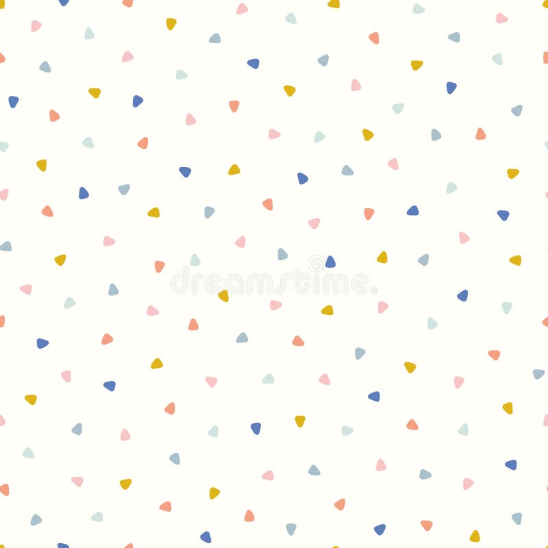 Abstract Geometric Triangle Pattern Background. Cute Vector Seamless ...