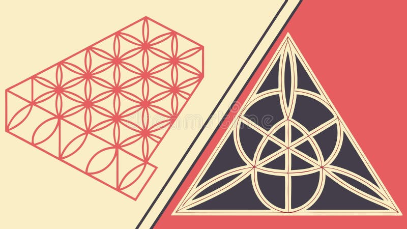 Abstract Geometric Triangle Pattern Decorative Design Element Vector Design Generative Ai Stock