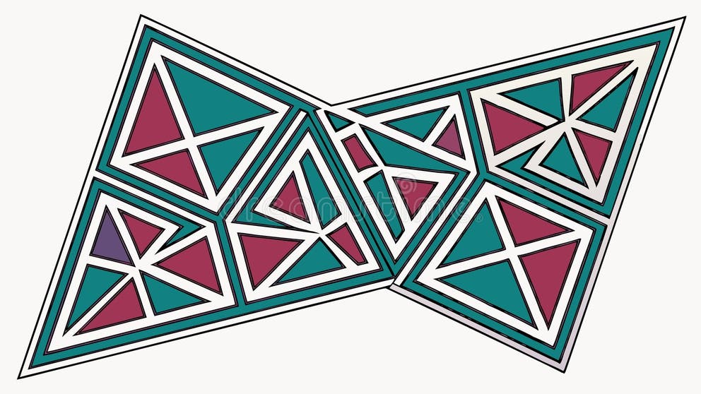 Abstract Geometric Triangle Pattern, Decorative and Modern Design ...