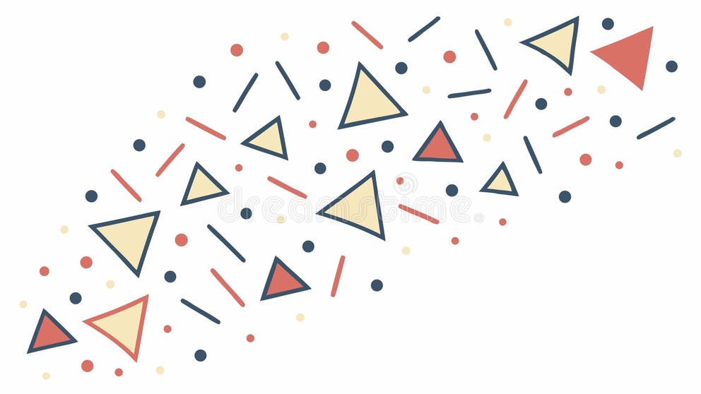 Abstract Geometric Triangle Pattern, Modern Dynamic Art, Vector Design ...