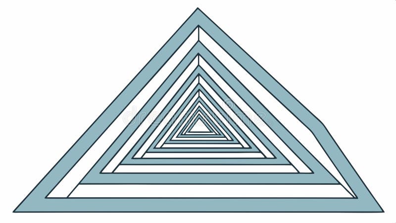 Abstract Geometric Triangle Pattern Nested Design Element Background