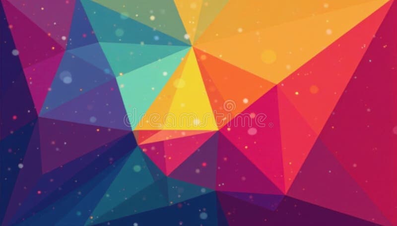 Abstract Geometric Triangle Pattern, Vibrant Colors , Simple ...
