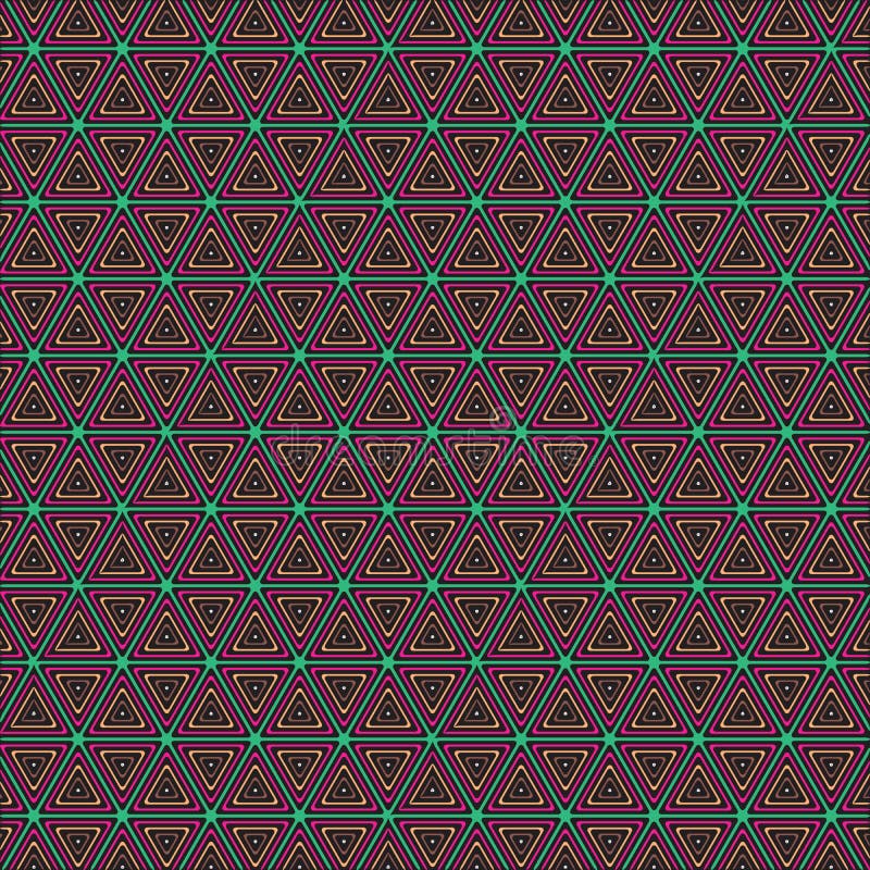 Abstract Geometric Triangle Plaid Ethnic Fabric Illustration Seamless ...