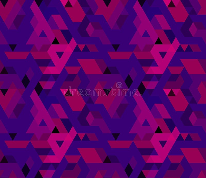 Abstract Geometric Triangle Seamless Pattern. Stock Vector ...