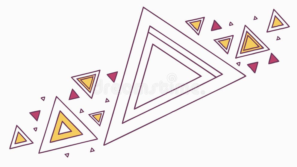 Abstract Geometric Triangle Shapes Background, Vector Design Generative ...