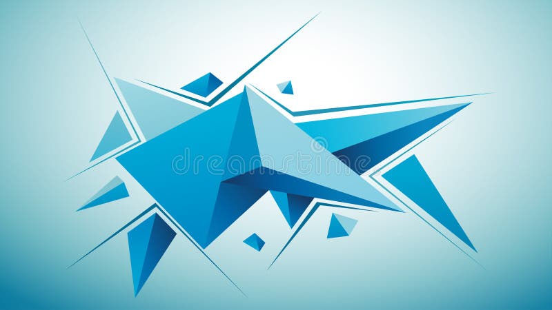 Three Blue Triangles Stock Illustrations – 640 Three Blue Triangles ...