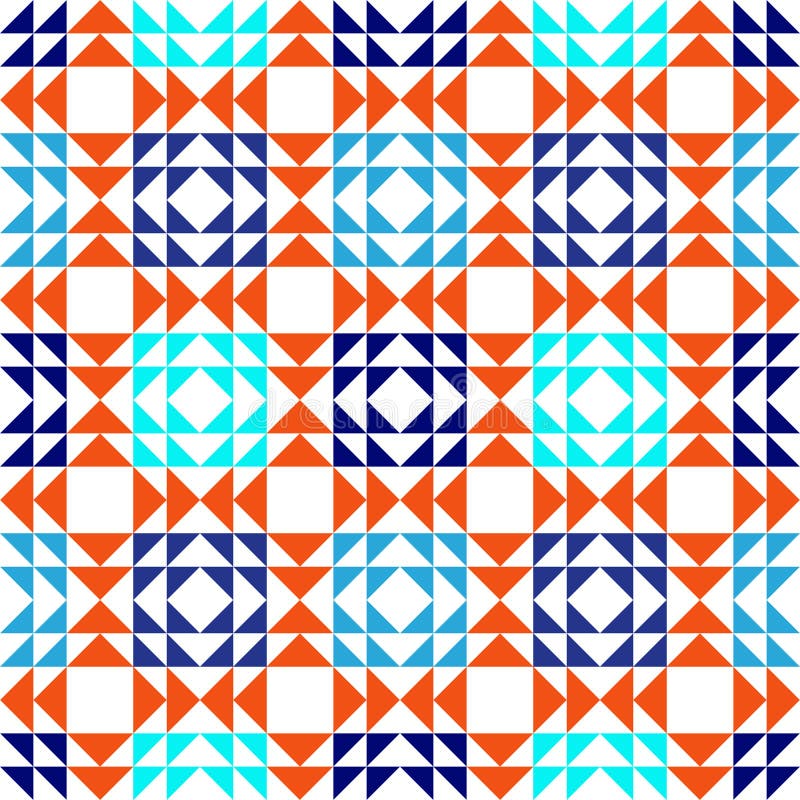 Abstract Geometric Triangles Seamless Pattern Stock Vector ...