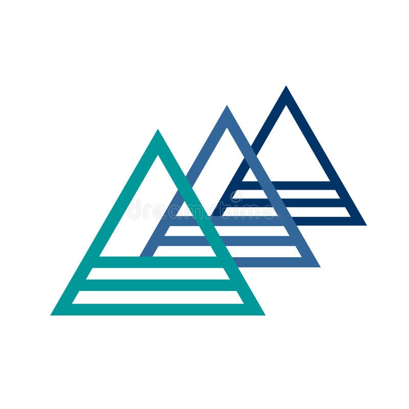 Abstract Geometric Triangles Icon. Element for Logo Design Stock Vector ...