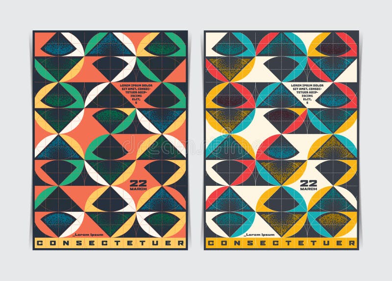 Abstract Geometric Triangular Design Poster Template. Vector ...