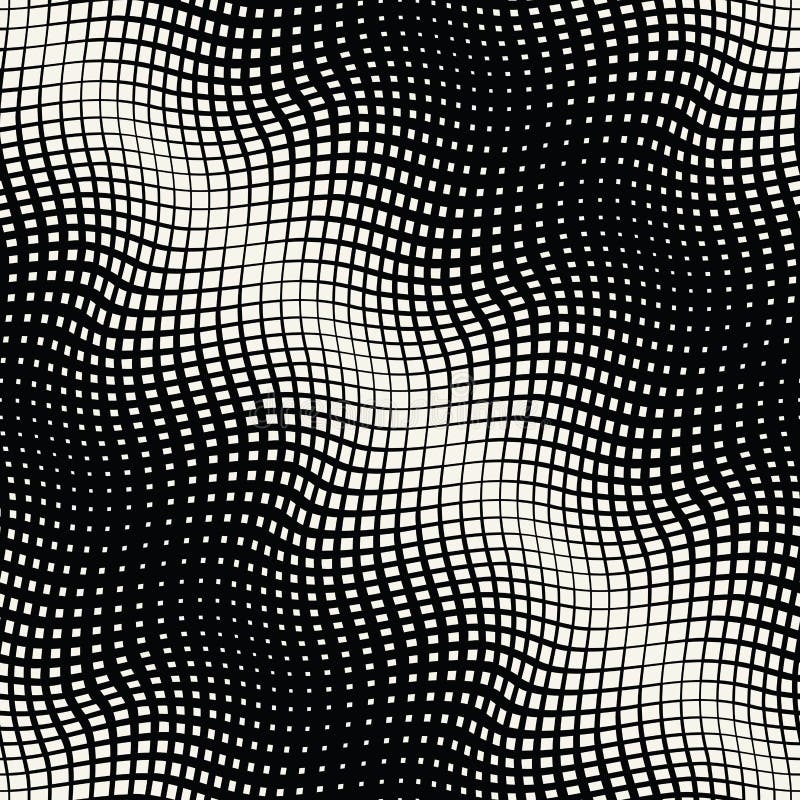 Abstract Geometric Trippy Black And White Background Pattern Stock ...