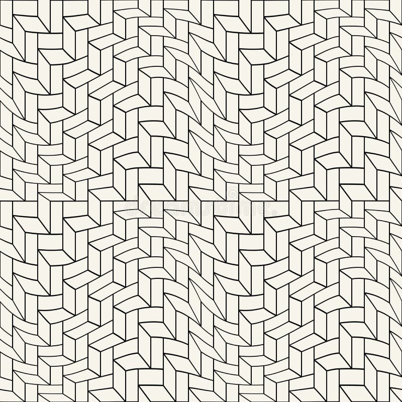 Abstract Geometric Trippy Cubes 3d Illusion Pattern Stock Vector ...