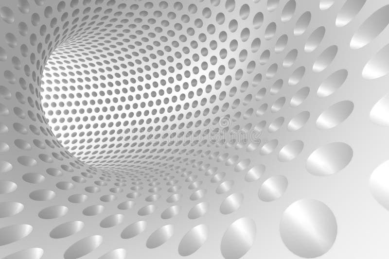 Abstract Geometric Tunnel with Circular Patterns for Futuristic Design ...