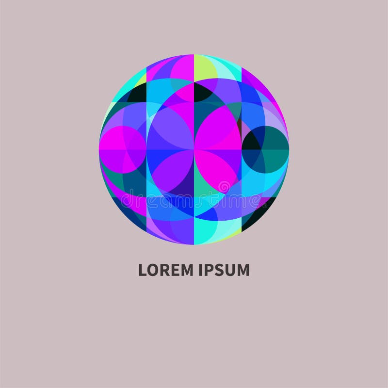 Unique Round Home Logo Design Stock Vector - Illustration of concept ...