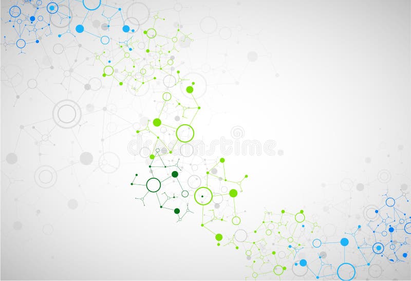 Abstract Geometric Vector Background. Circle Technology or Science ...