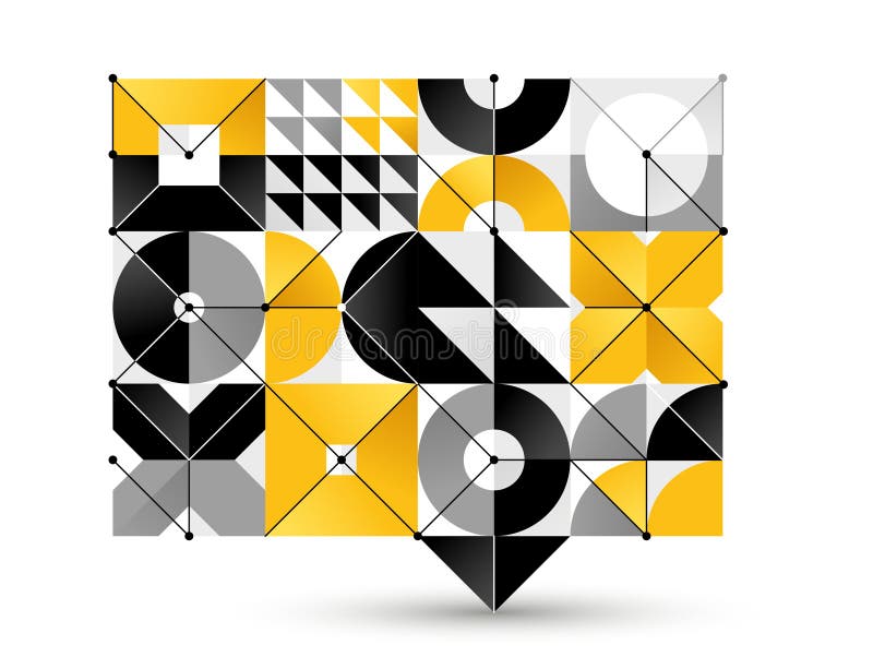 Abstract Geometric Vector Background Isolated, Tech Style Engine Looks ...