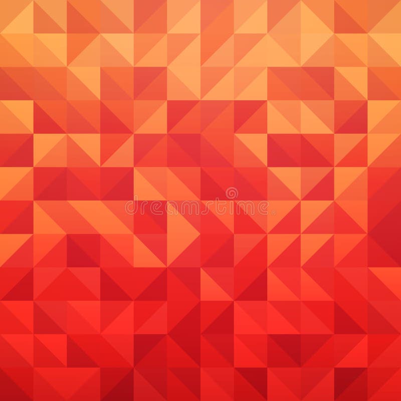 Abstract Geometric Vector Background in Red Color with Triangle Tile ...