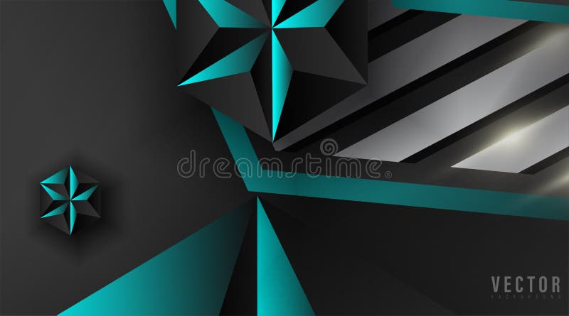 Abstract Geometric Vector Background.shape Hexagon and Triangle Color ...