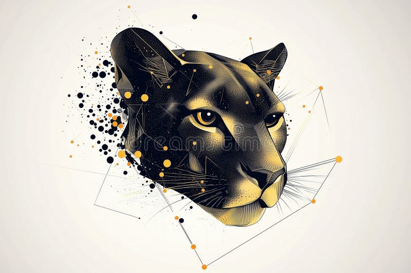 Geometric Puma Stock Illustrations – 519 Geometric Puma Stock ...