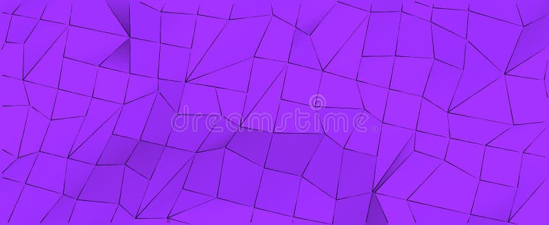 Abstract Geometric Violet Background. 3D Illustration for Web or Cover ...