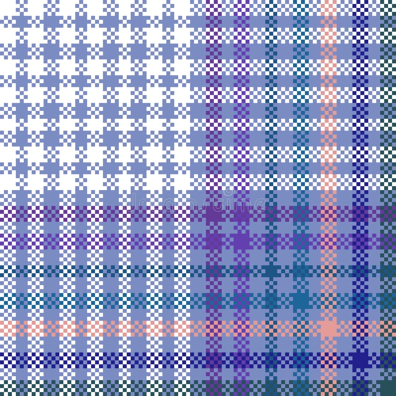 Checkered Blue Green Black Brown Seamless Retro Pattern Low Poly ...