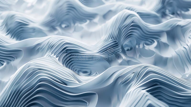 Abstract Geometric Wave Background with Undulating Forms and Flowing ...
