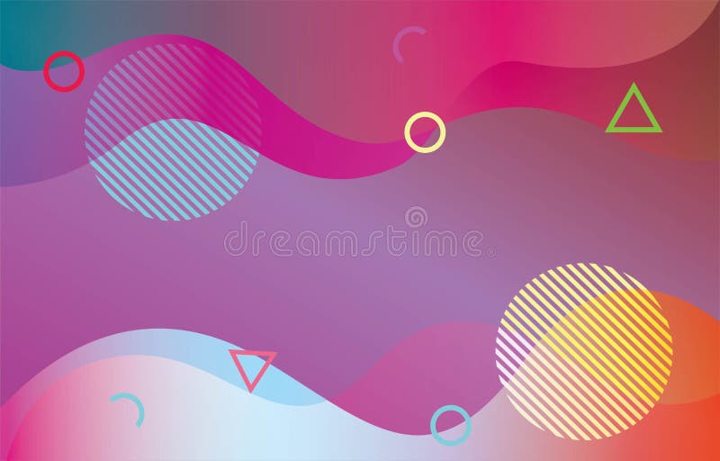 Abstract Geometric Wave Gradient Background Vector Illustration Stock ...