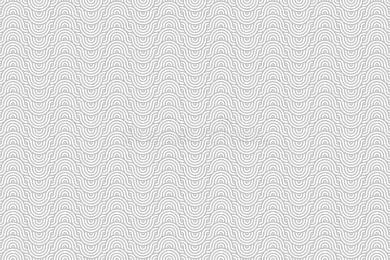 Abstract Geometric Wave Pattern with Circles Stock Vector ...