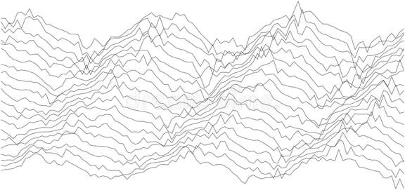 Abstract Geometric Wave Pattern Featuring Complex Line Art Design for ...