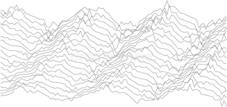 Abstract Geometric Wave Pattern Featuring Complex Line Art Design for ...