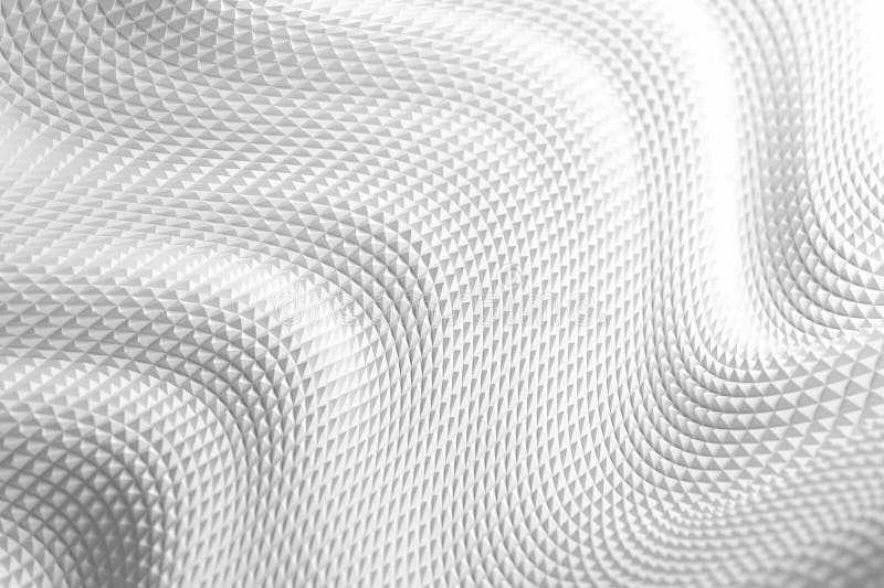 Abstract Geometric Wave Pattern with White Triangles, Ideal for Modern Design and Architecture ...