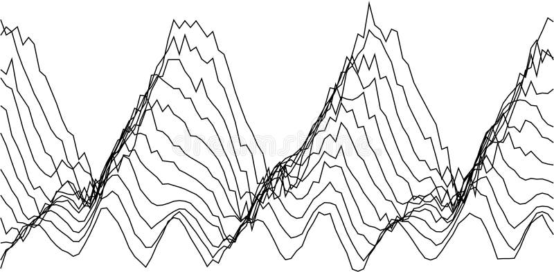 Abstract Geometric Wave Patterns for Modern Design Projects and ...