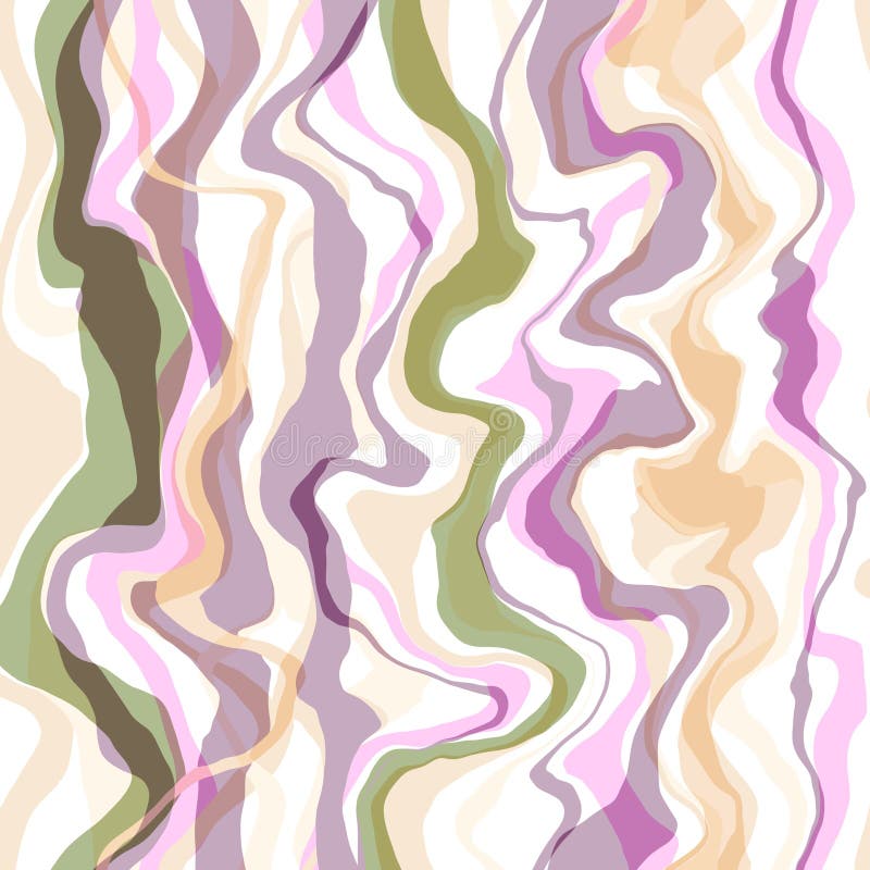 Abstract Geometric Wavy Pattern Multicolored Wavy Twisty Stripes on a ...