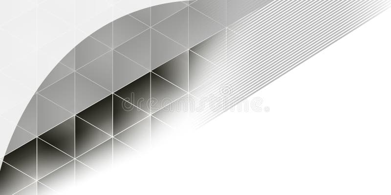 Abstract Geometric Web Banner Background in Black and Grey Stock ...