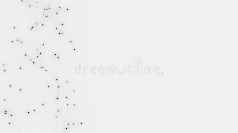 Abstract Geometric White Background. Plexus Mesh Backdrop. Stock ...