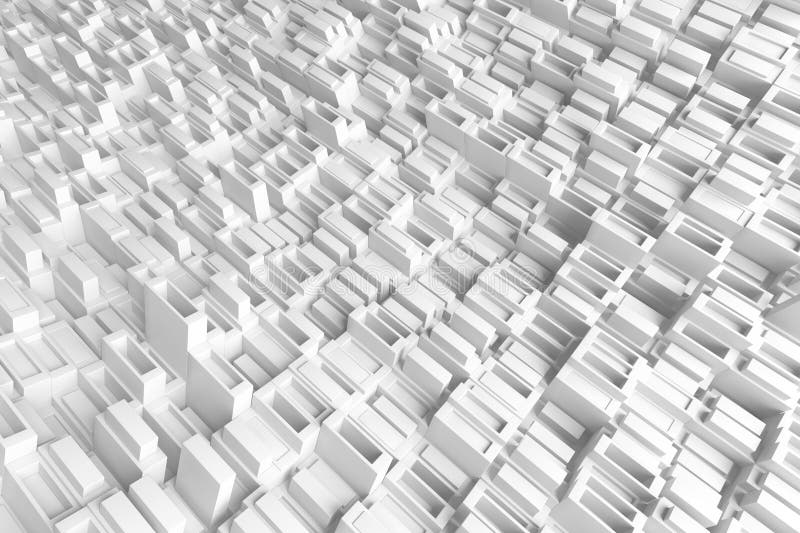 Abstract Geometric White Cityscape Pattern for Modern Design and ...