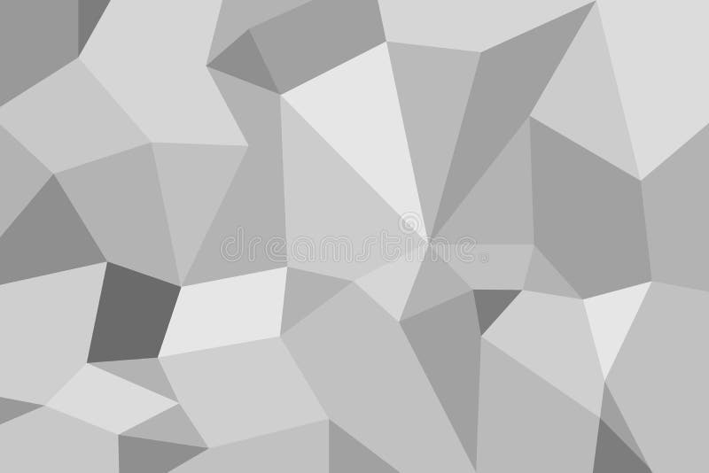 Abstract Geometric White and Gray Polygon or Lowpoly Vector Technology ...