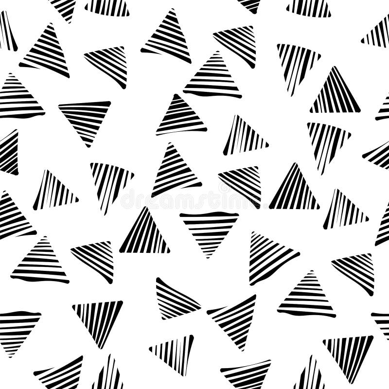 Abstract Geometric White Line in Triangle Stock Vector - Illustration ...