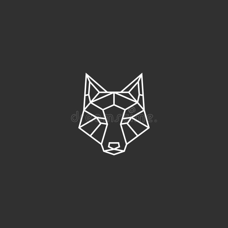 Abstract Geometric Wolf Head Vector Stock Vector - Illustration of logo ...