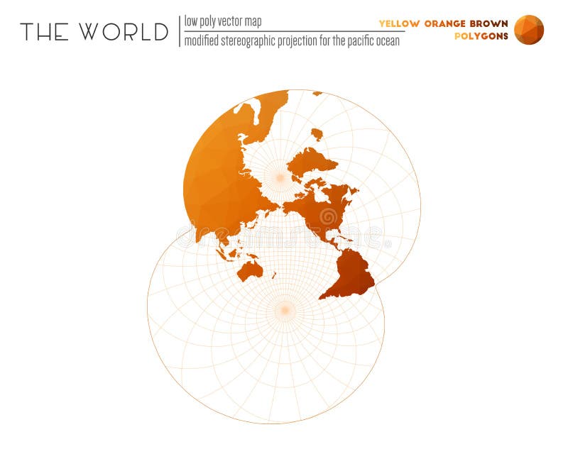 Abstract Geometric World Map. Stock Vector - Illustration of geometric ...