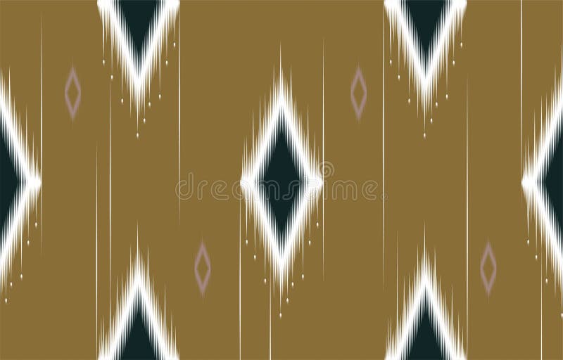 Abstract Geometric Yellow and Green Native Pattern Seamless Vector ...