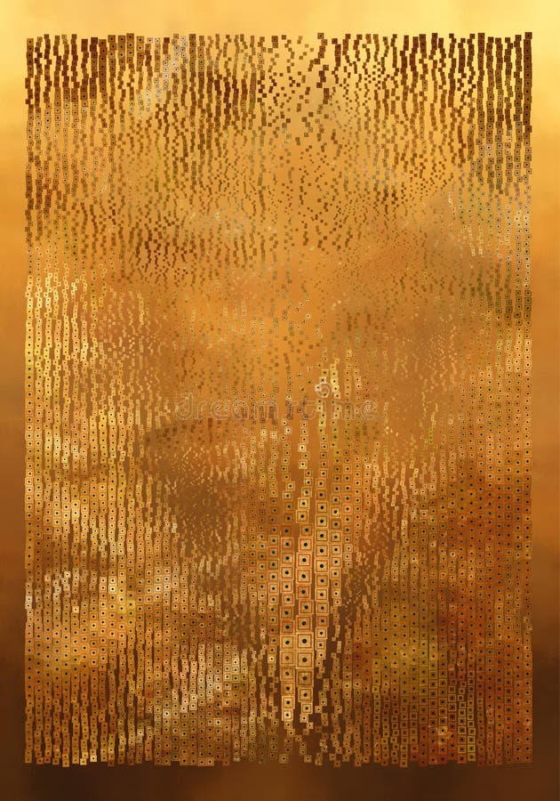 Abstract Geometrical Background. Tile Art. Gold Theme Stock ...
