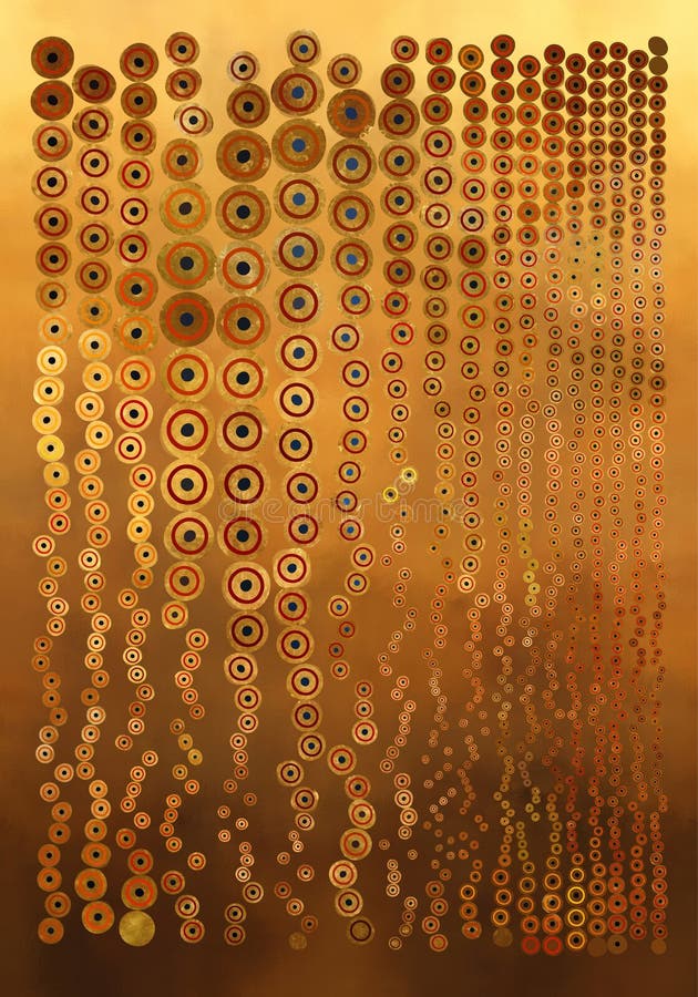 Abstract Geometrical Background. Tile Art. Gold Theme Stock Photo ...